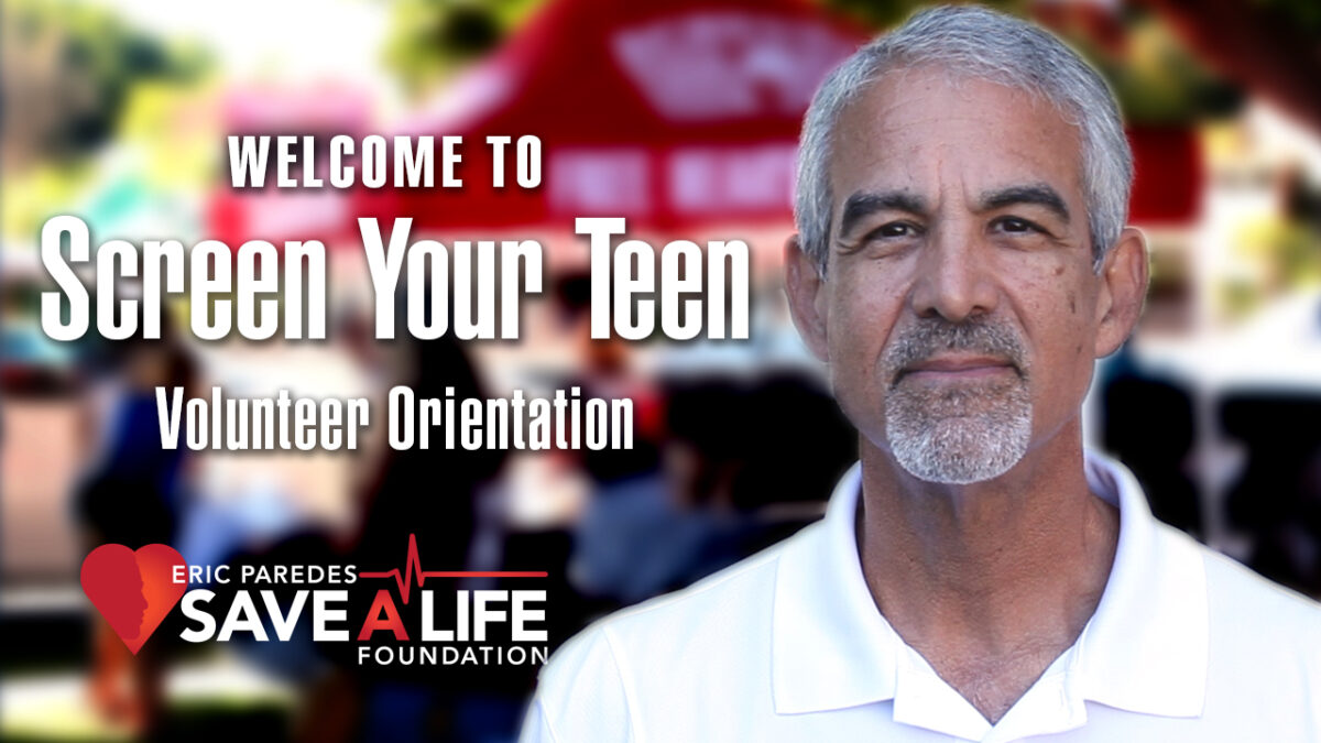 Volunteer - Eric Paredes Save A Life Foundation